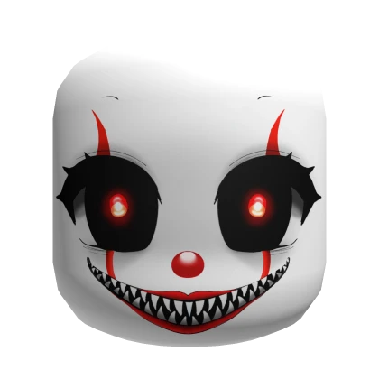 🖤 red scary clown halloween makeup face mask | Roblox Item - Rolimon's