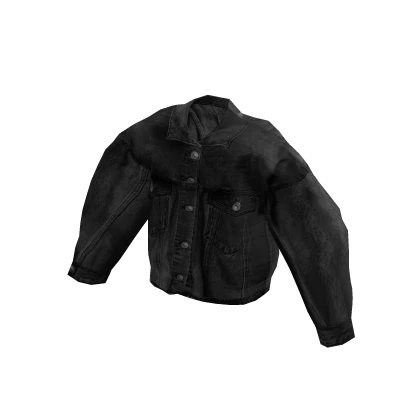 Bal. Oversized Black Denim Jacket | Roblox Item - Rolimon's