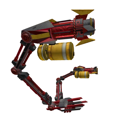 Cyber Red Mechanical Acid Canon (Back) | Roblox Item - Rolimon's