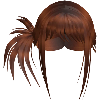 Messy Spikey Bun Chestnut Brown | Roblox Item - Rolimon's