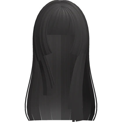 emo goth blunt doll hime ash brown long hair | Roblox Item - Rolimon's