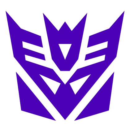 Transformers Decepticon G1 Logo transparent