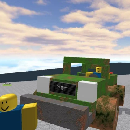 Roblox noob running over other noob in car nostalg