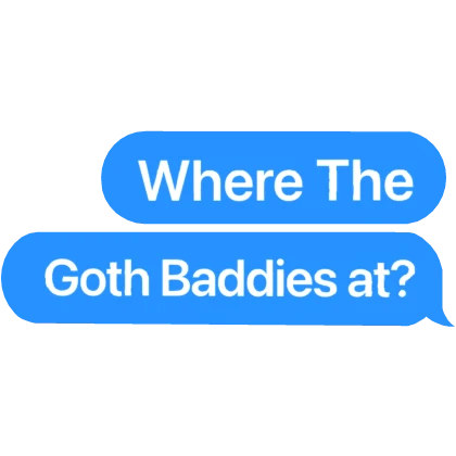 where the goth baddies at? huzz 67 meme | Roblox Item - Rolimon's