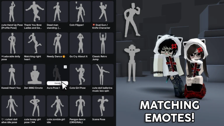 Saris Emotes Shop 懶 Danças, poses, correspondência! - Roblox