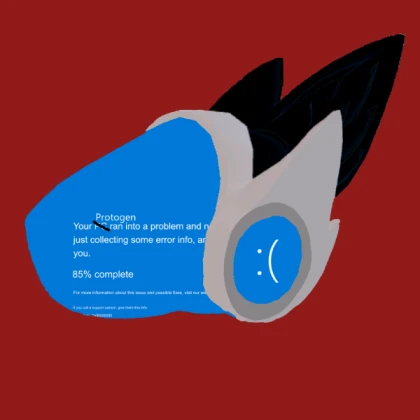 Protogen blue screen of death