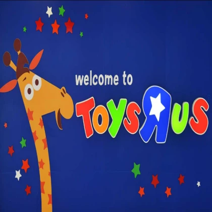 Welcome to Toys R Us sign