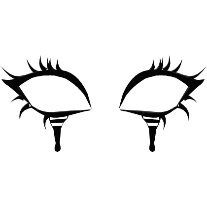 Emo Eye Lashes w/ Tear Drops | Roblox Item - Rolimon's