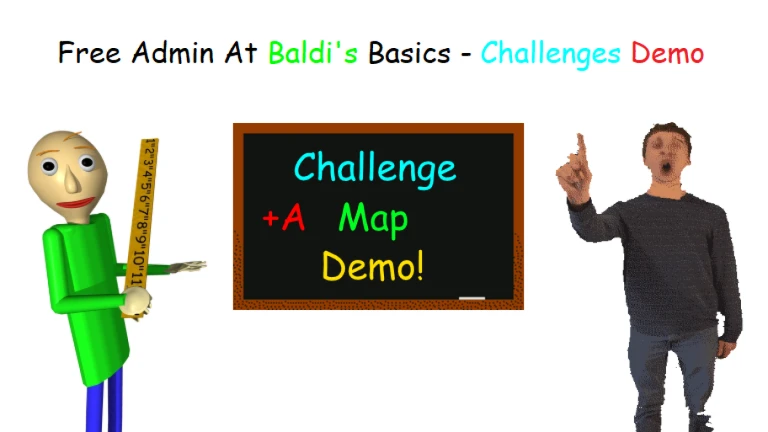 Free Admin At Baldi's Basics - Challenges Demo - Roblox