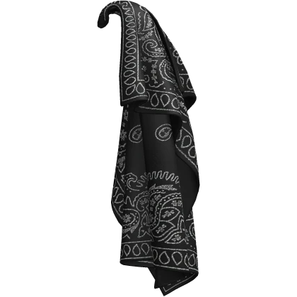 Pocket Bandana Black Tucked Handkerchief Scarf Y2K | Roblox Item ...