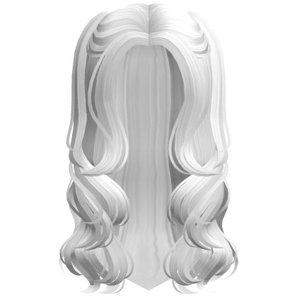 Swirly Cute Curly Lush TwinTails (White) - Roblox