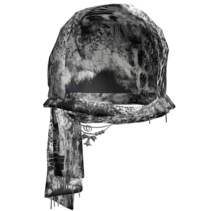 Emo Wrapped Headscarf (White Distress) | Roblox Item - Rolimon's