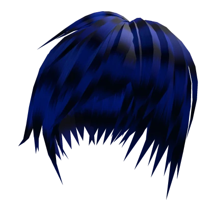 Short emo scene boy hair in black & blue stripes | Roblox Item - Rolimon's