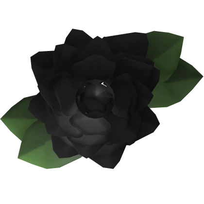 Black Flower (Front) | Roblox Item - Rolimon's