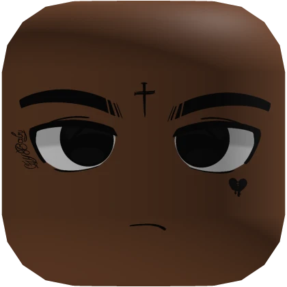Male Rapper's Resting Face With Tattoos | Roblox Item - Rolimon's
