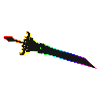 Cartoony Rainbow Waist Sword | Roblox Item - Rolimon's