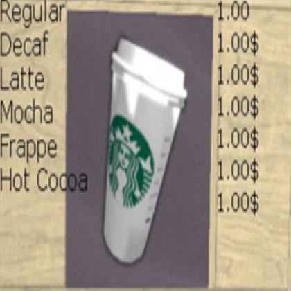 Coffee Menu Decal