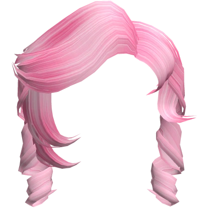 Curly Flow Kash Bangs in Pink | Roblox Item - Rolimon's