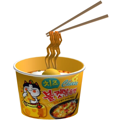 Matching Korean Buldak Yellow Ramen Face | Roblox Item - Rolimon's