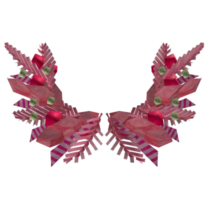 Pink Christmas Tree Wreath Xmas Wings | Roblox Item - Rolimon's
