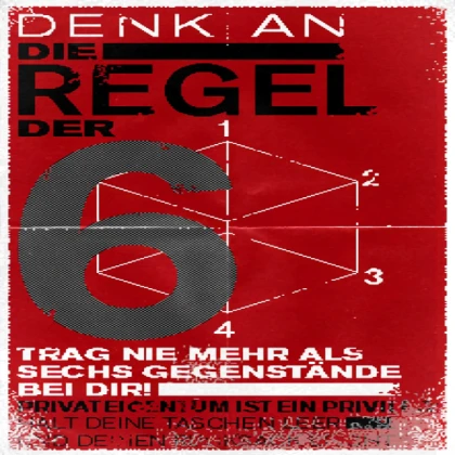 Remember the Rule of Six Poster Signalis