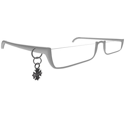 White Thin Rimmed Low Glasses | Roblox Item - Rolimon's
