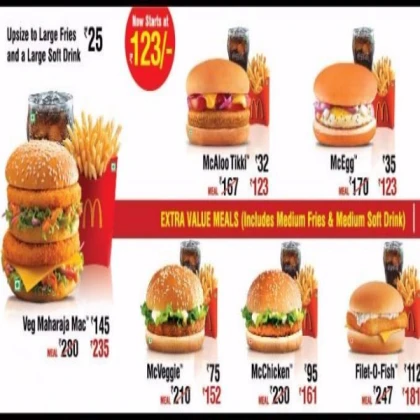 mc donalds menu