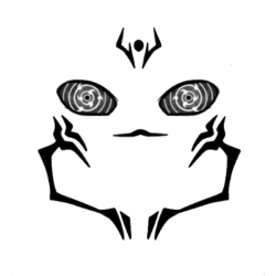 Black Galaxy Rinnegan with Sukuna marks [Shindo]