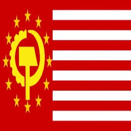 Communist USA Flag