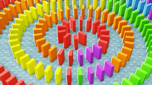 Mega terreno de juego de dominó - Roblox