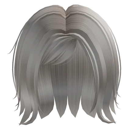 Chrome Gray Cute Short Wavyish Hair | Roblox Item - Rolimon's