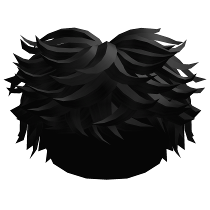 Cabello de niño desordenado popular negro - Roblox