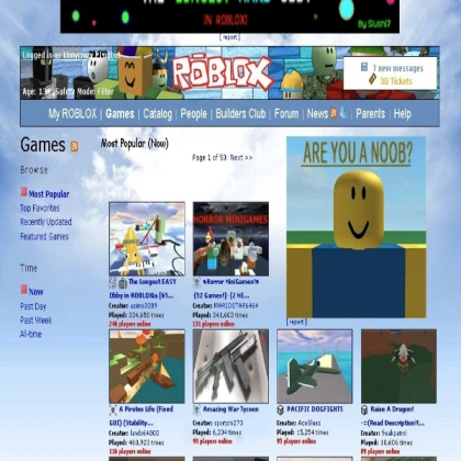 roblox old web