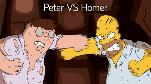Peter VS Homer [MÜCADELE] - Roblox