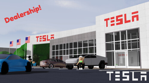 (¡Expansión del mapa!) Concesionario Tesla - Roblox