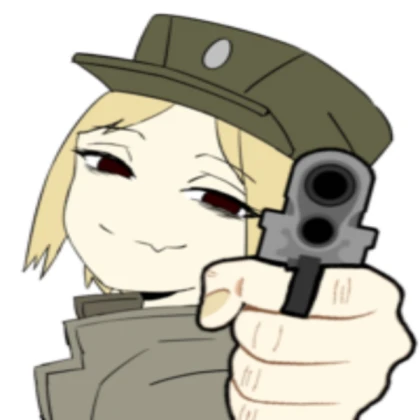 marichka-chan pointing gun