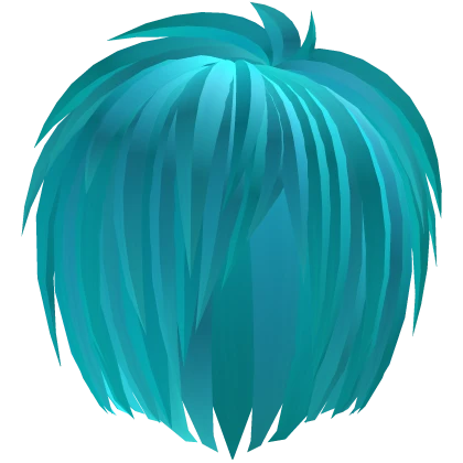 Layered Scene Emo Hair || Cyan | Roblox Item - Rolimon's