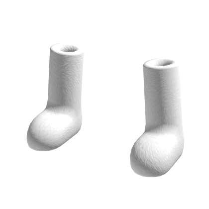 Boots Fuzzy White Fur Furry Winter Wool Shoes Y2K | Roblox Item - Rolimon's
