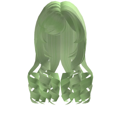 pastel green cute long swirly doll princess curls | Roblox Item - Rolimon's
