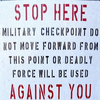 military checkpoint