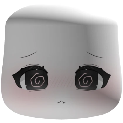 ୨୧ cutecore sad anime chibi face mask - white | Roblox Item - Rolimon's