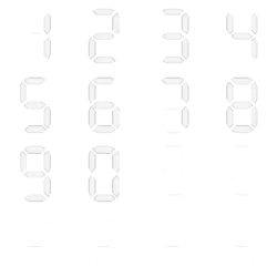 Flipbook Digital Numbers