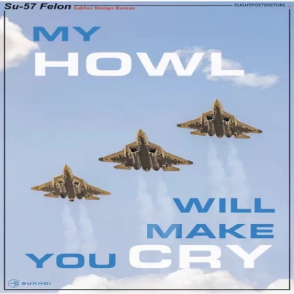 Su 57 propaganda poster
