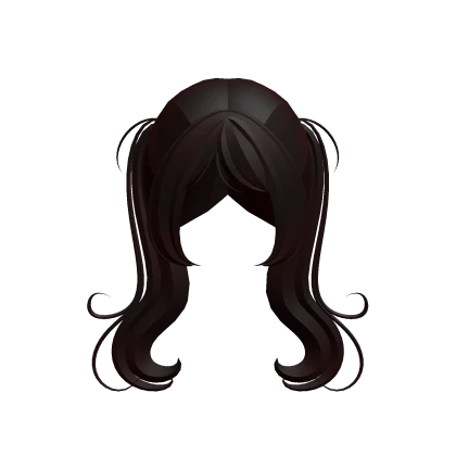 long swirly pigtails w bangs (red) | Roblox Item - Rolimon's
