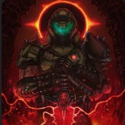 Doom Slayer with crucible