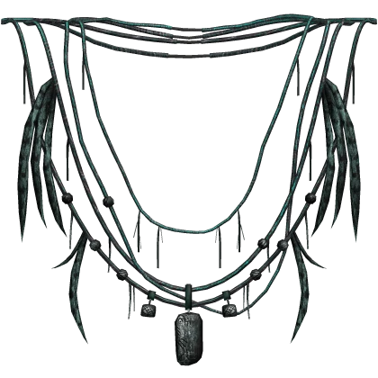 Cyan Crow Feather Antique Esoteric Necklace | Roblox Item - Rolimon's
