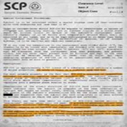 SCP Red Ice Document