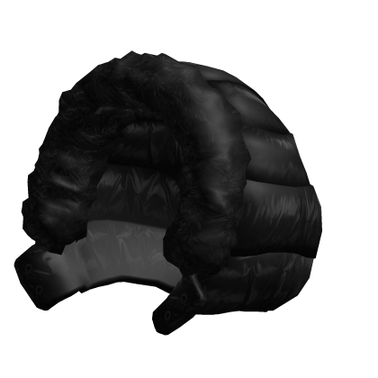 驪Diseñador negro Monclizzy Puffer Hood con piel驪 - Roblox