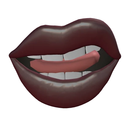 Mean Style Lips [ Deep Maroon ] | Roblox Item - Rolimon's