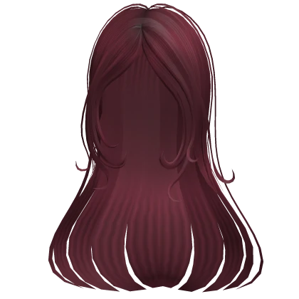 girly flowy hair (mahogany) | Roblox Item - Rolimon's